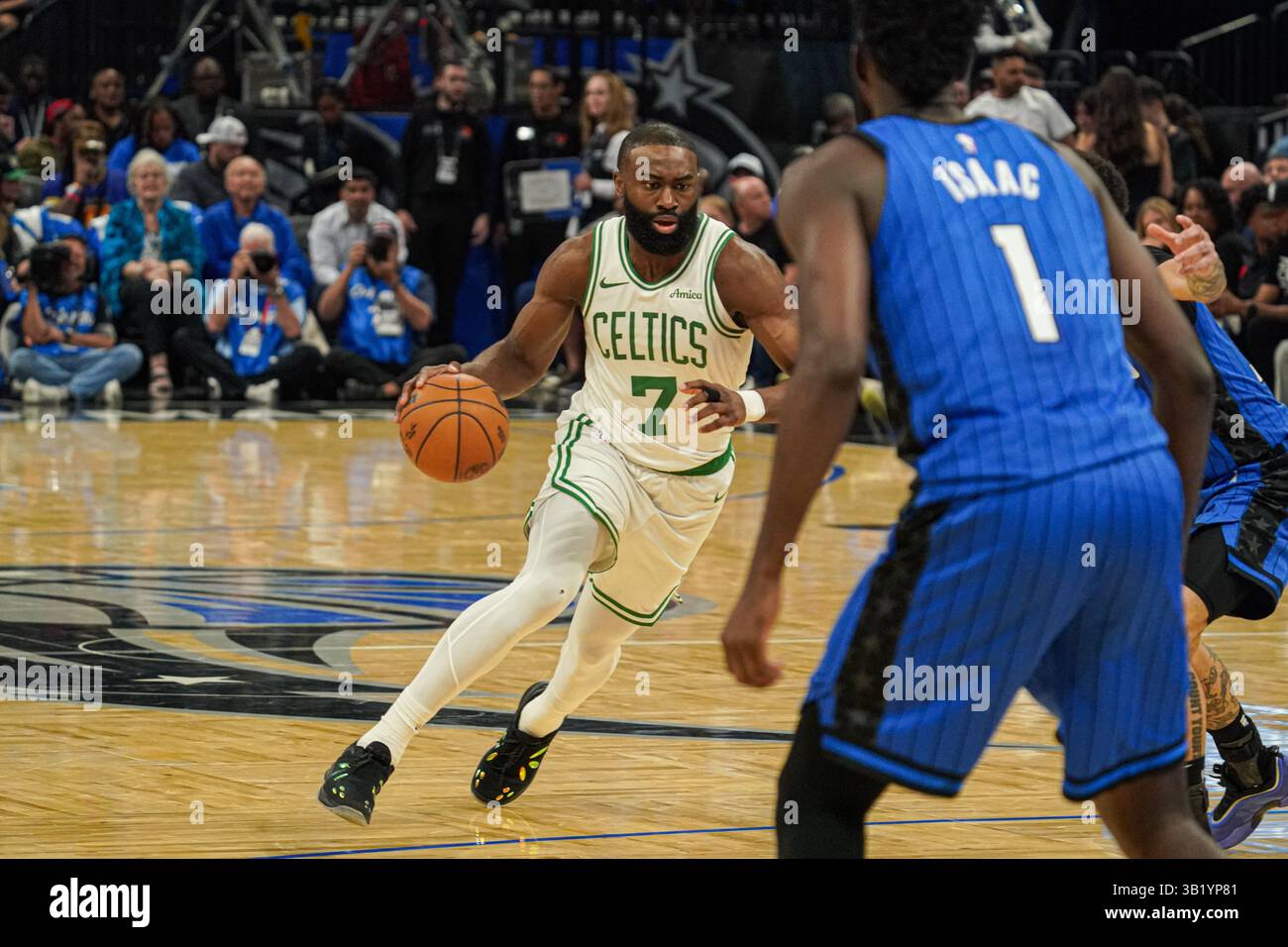 Orlando, Florida, USA, April 25, 2025, Boston Celtics forward Jaylen ...