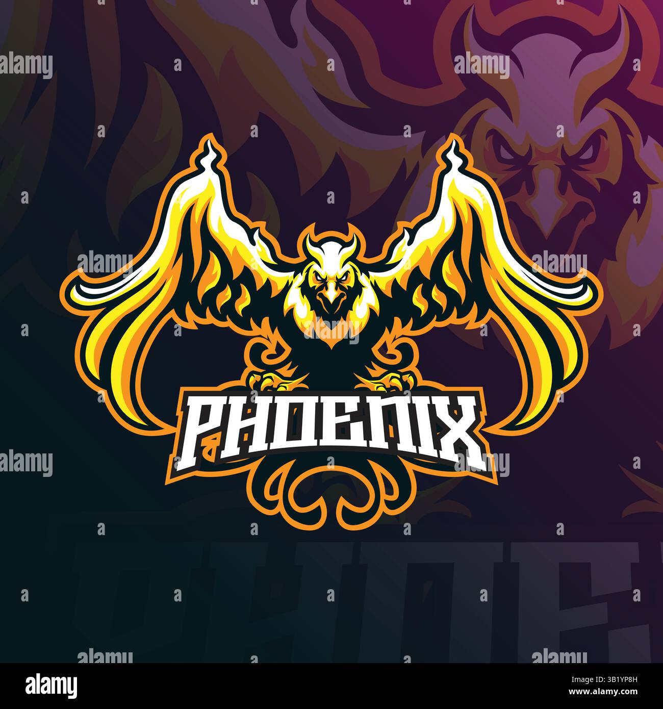 Phoenix mascot logo design vector with modern illustration concept ...