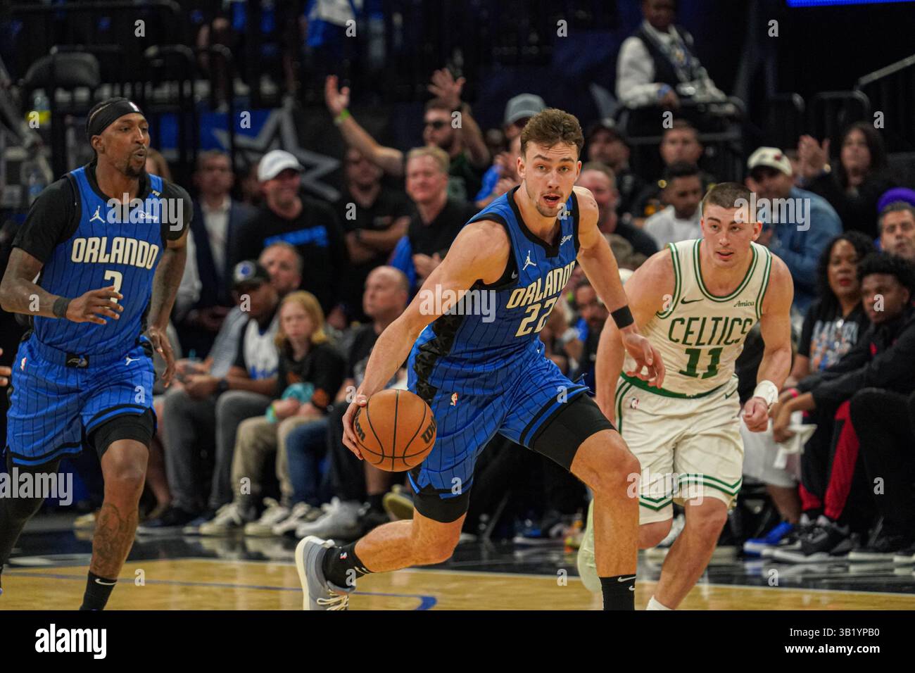 Orlando, Florida, USA, April 25, 2025, Orlando Magic forward Franz ...