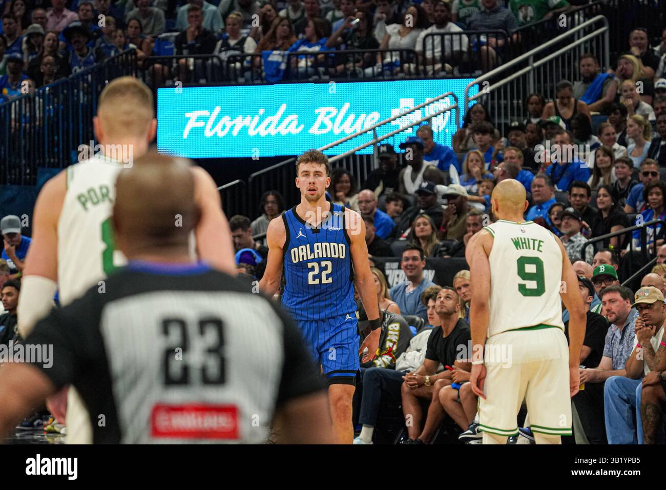 Orlando, Florida, USA, April 25, 2025, Orlando Magic forward Franz ...