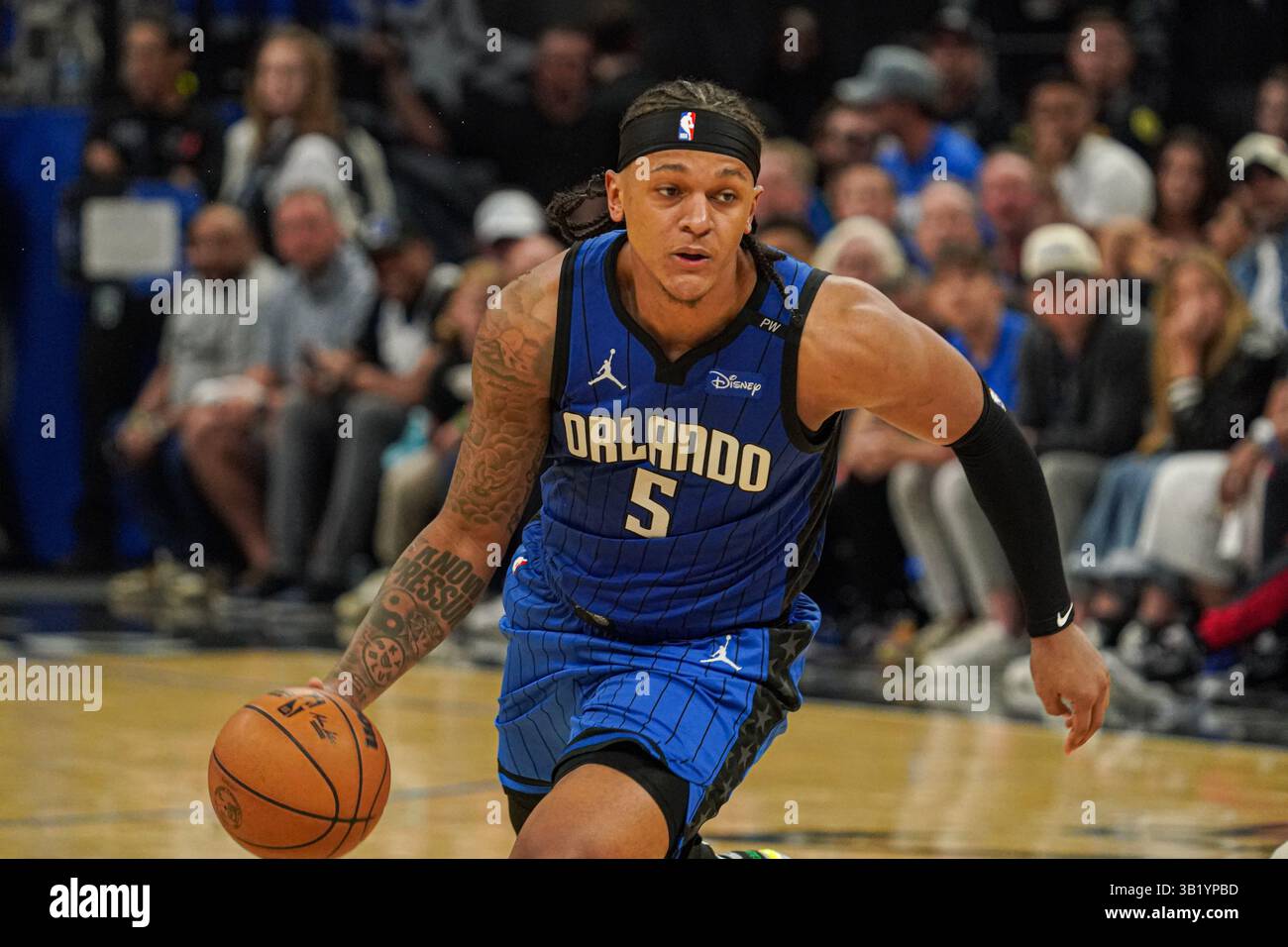 Orlando, Florida, USA, April 25, 2025, Orlando Magic forward Paolo ...
