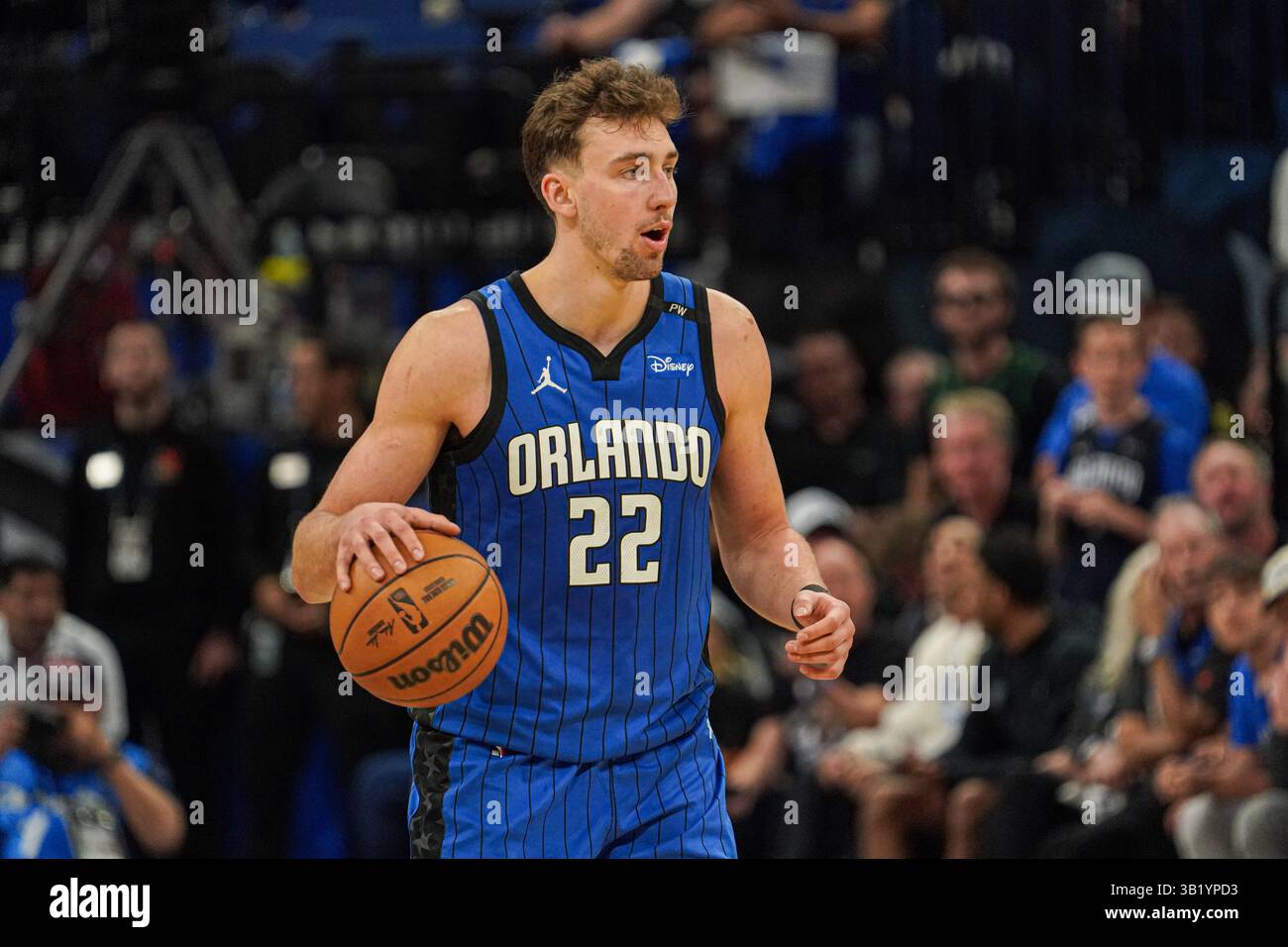 Orlando, Florida, USA, April 25, 2025, Orlando Magic forward Franz ...