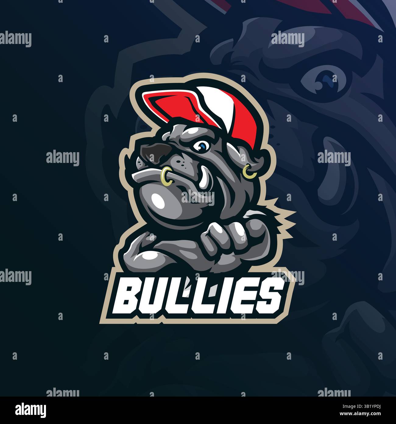 bullies mascot logo design vector with modern illustration concept ...