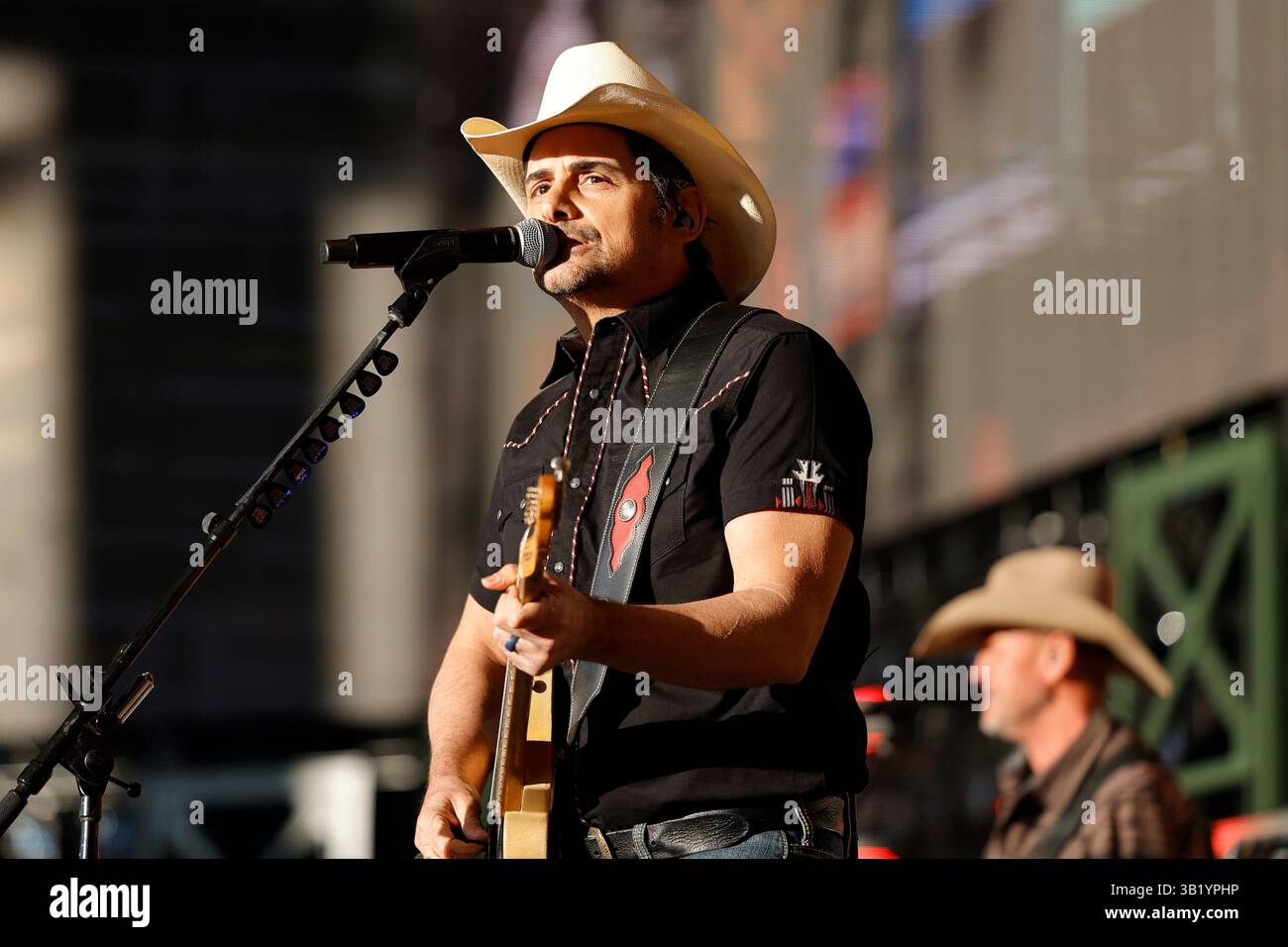 Brad Paisley performs after the conclusion the 2025 NFL Draft in Green ...