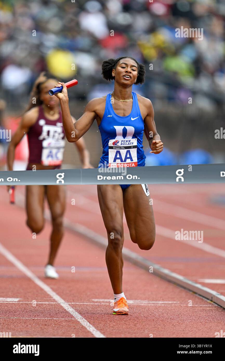 PHILADELPHIA, PA - APRIL 26: Lauren Tolbert of Duke University is shown ...