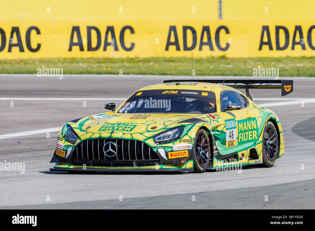 Oschersleben, Deutschland. 26th Apr, 2025. Jules Gounon (FRA, Mercedes, Mercedes-AMG Team Mann ...