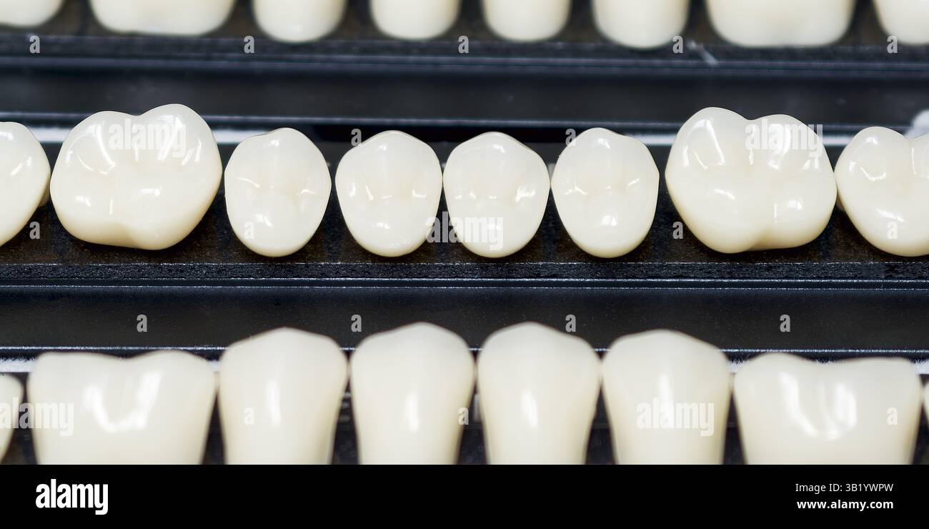 Dental crowns and prosthetic teeth Stock Photo - Alamy