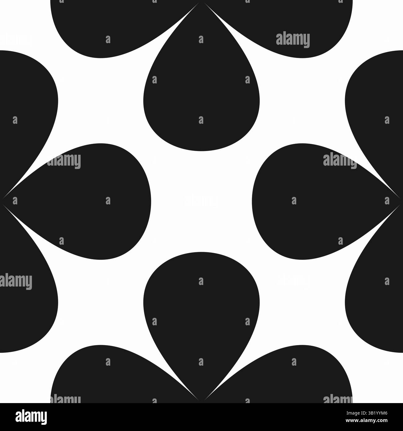 Bold floral shapes Black and White Stock Photos & Images - Alamy