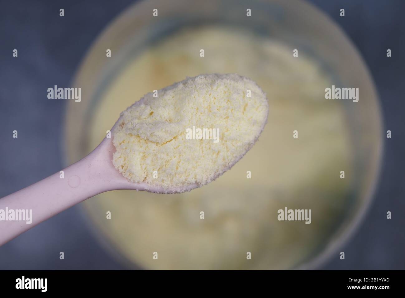 Spoon pick milk powder from hi-res stock photography and images - Alamy