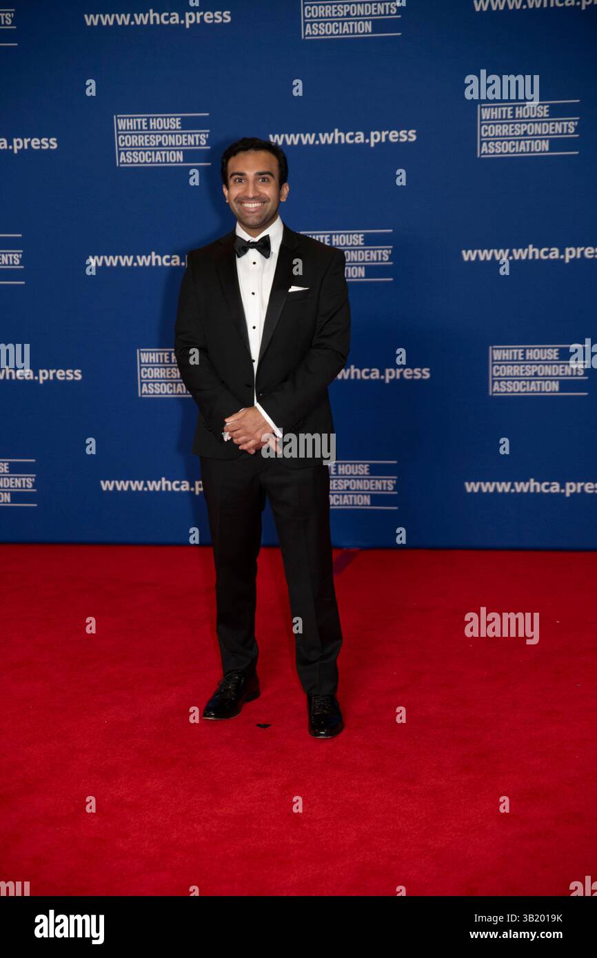 Washington, DC. 26th Apr, 2025. Nik Popli of Time Magazine arrives for ...