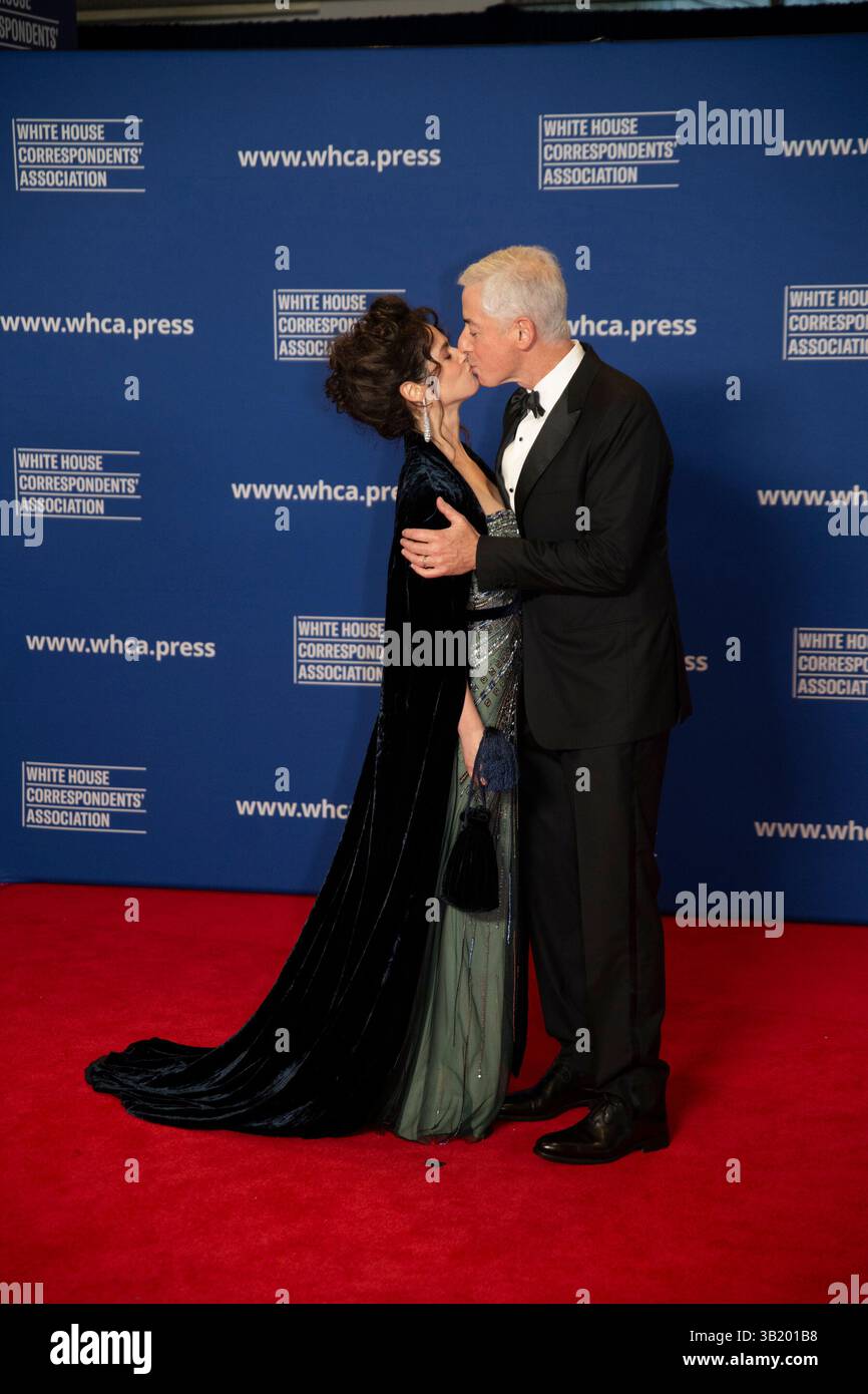 Washington, DC. 26th Apr, 2025. Neri Oxman and Bill Ackman arrive for ...