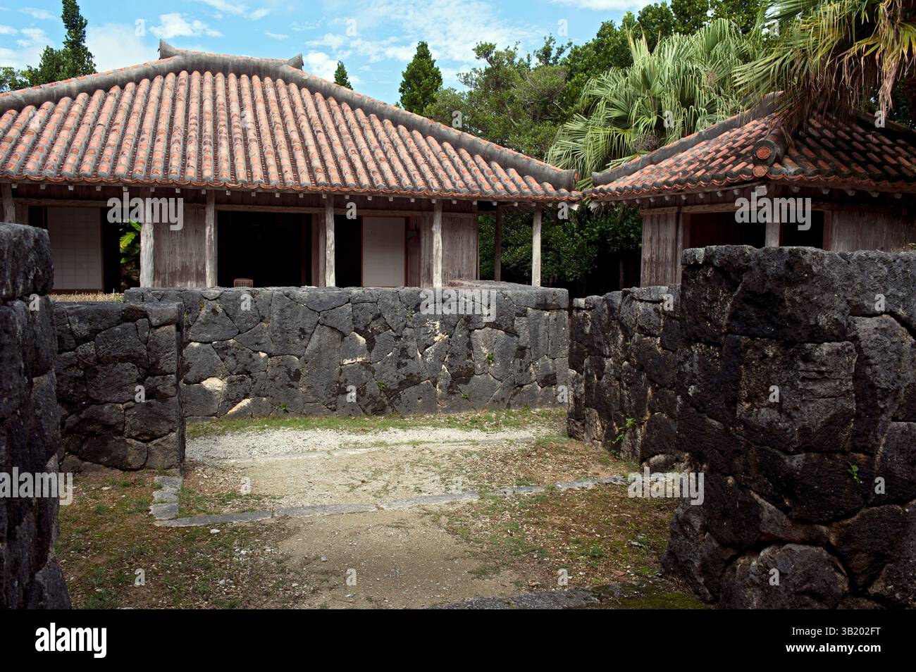Exterior view of historic residence at Native Okinawan Village in Ocean ...