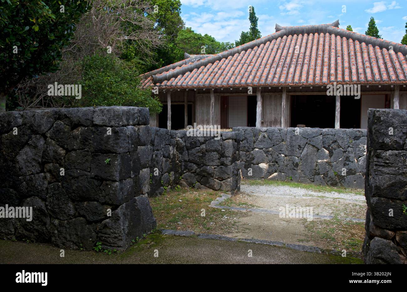 Exterior view of historic residence at Native Okinawan Village in Ocean ...
