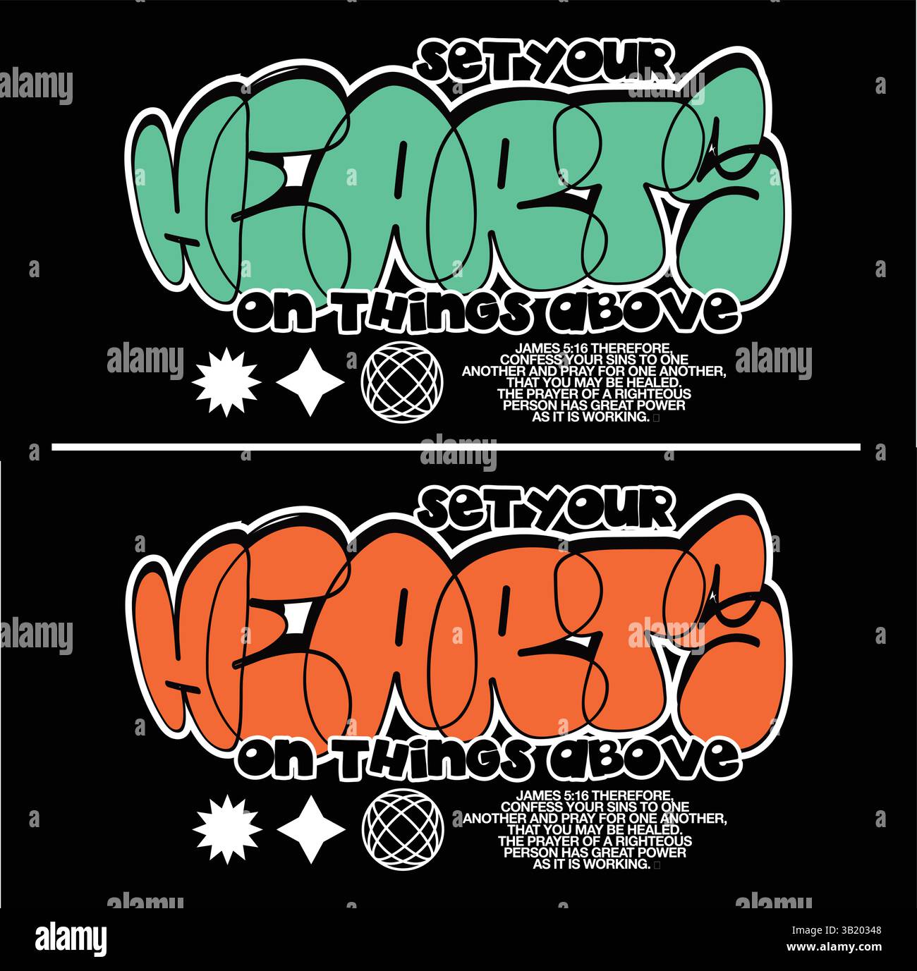 Set Your Heart on Things Above Christian Typography Vector ...