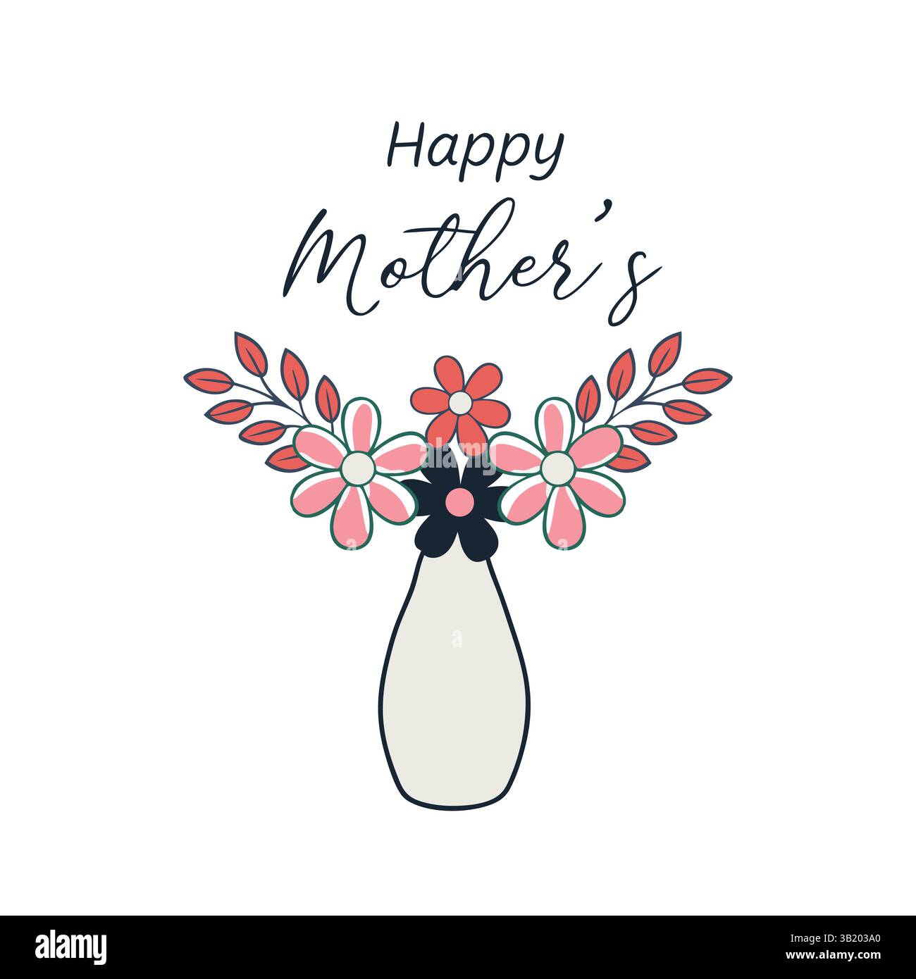 Stylish floral graphics Stock Vector Images - Alamy