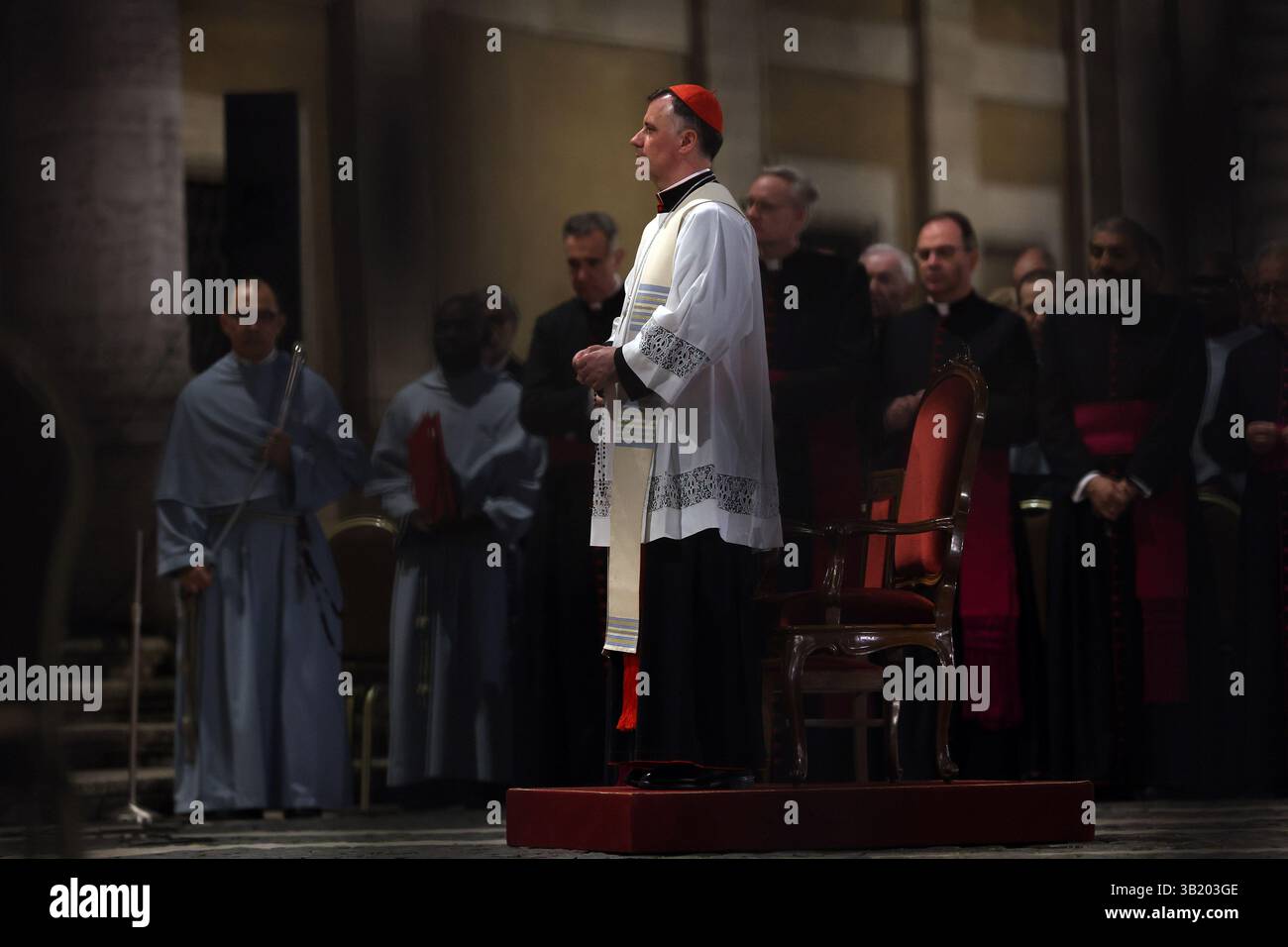 Rome, . 27th Apr, 2025. Rome, 26 April 2025: Cardinal Rolandas ...