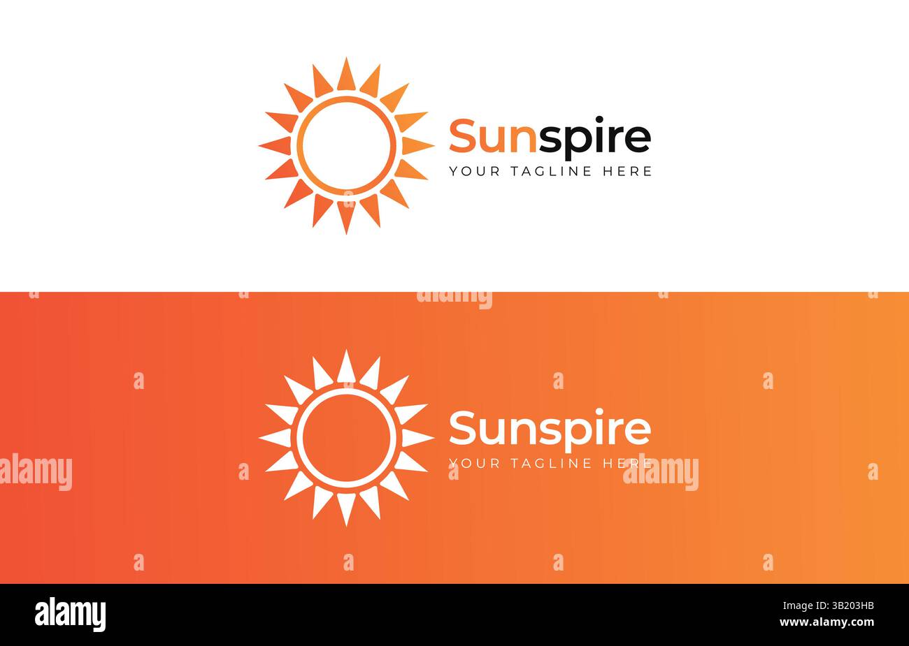 Sunspire Bright Sun Logo Design Set Stock Vector Image & Art - Alamy