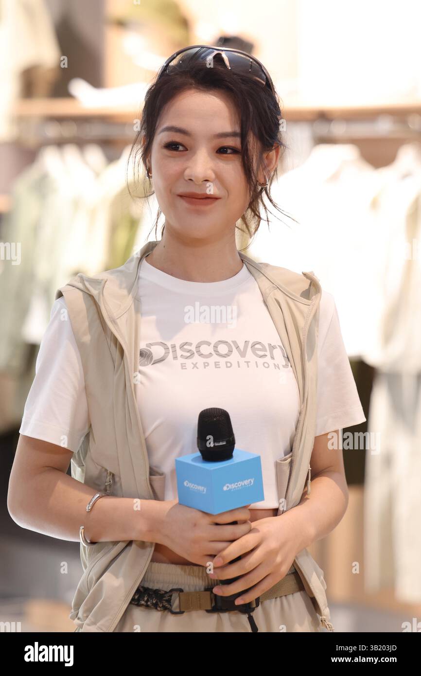 Chinese Yue opera actress-singer Chen Lijun attends an activity in ...