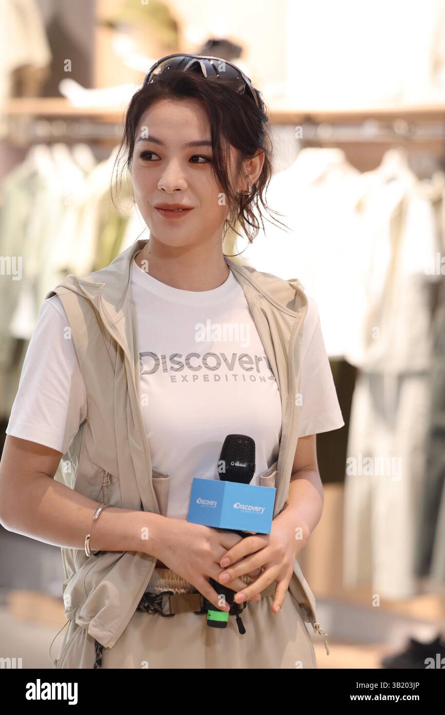 Chinese Yue opera actress-singer Chen Lijun attends an activity in ...