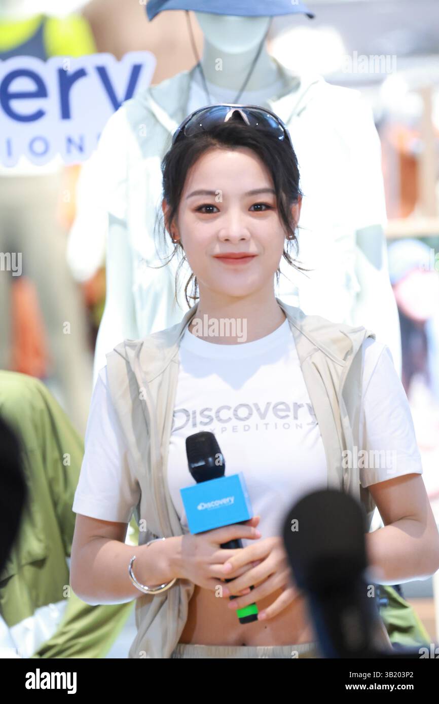 Chinese Yue opera actress-singer Chen Lijun attends an activity in ...