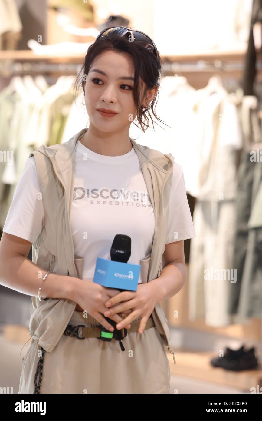 Chinese Yue opera actress-singer Chen Lijun attends an activity in ...