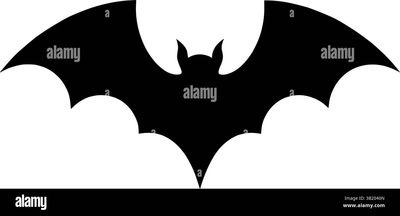 bat silhouette vector graphic Stock Vector Image & Art - Alamy
