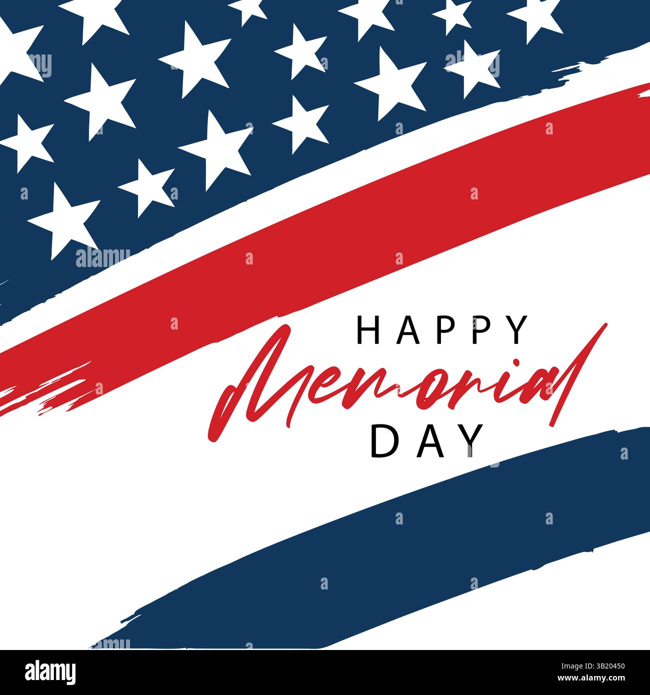 Happy Memorial Day Flag Vector Graphics Illustrations Stock Vector ...