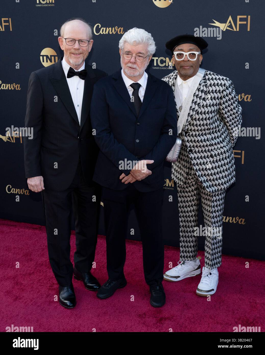Hollywood, California, USA. 26th Apr, 2025. (L-R) Ron Howard, George ...