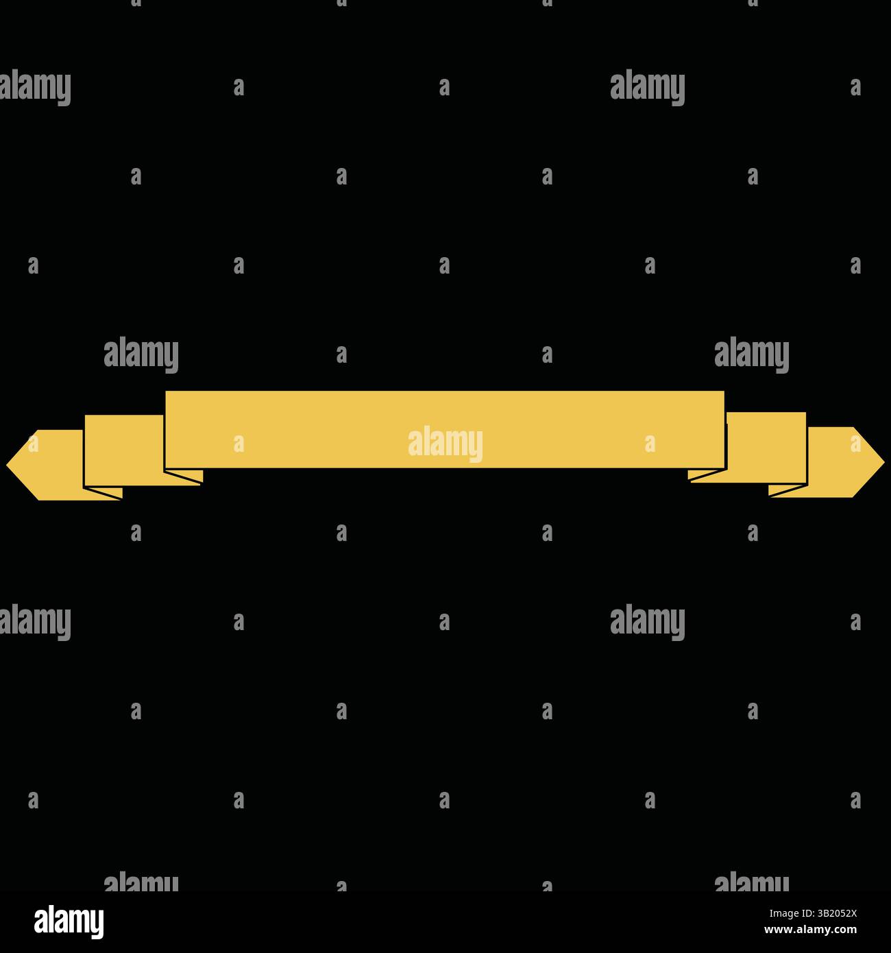 Golden Ribbon Banner Vector | Vintage Ribbon Design | Elegant Blank ...