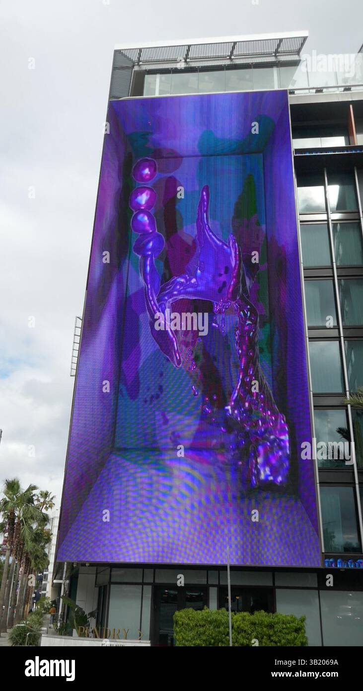 Los Angeles, California, USA 26th April 2025 Art Video Billboard at ...
