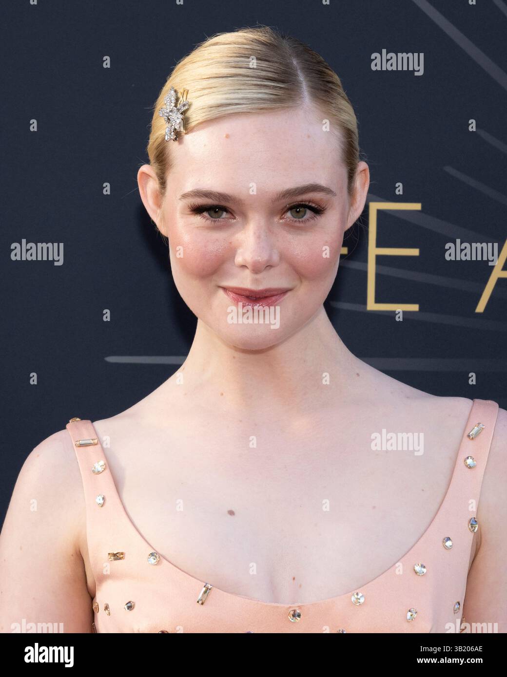 April 26, 2025, Hollywood, California, USA: Elle Fanning attends the ...