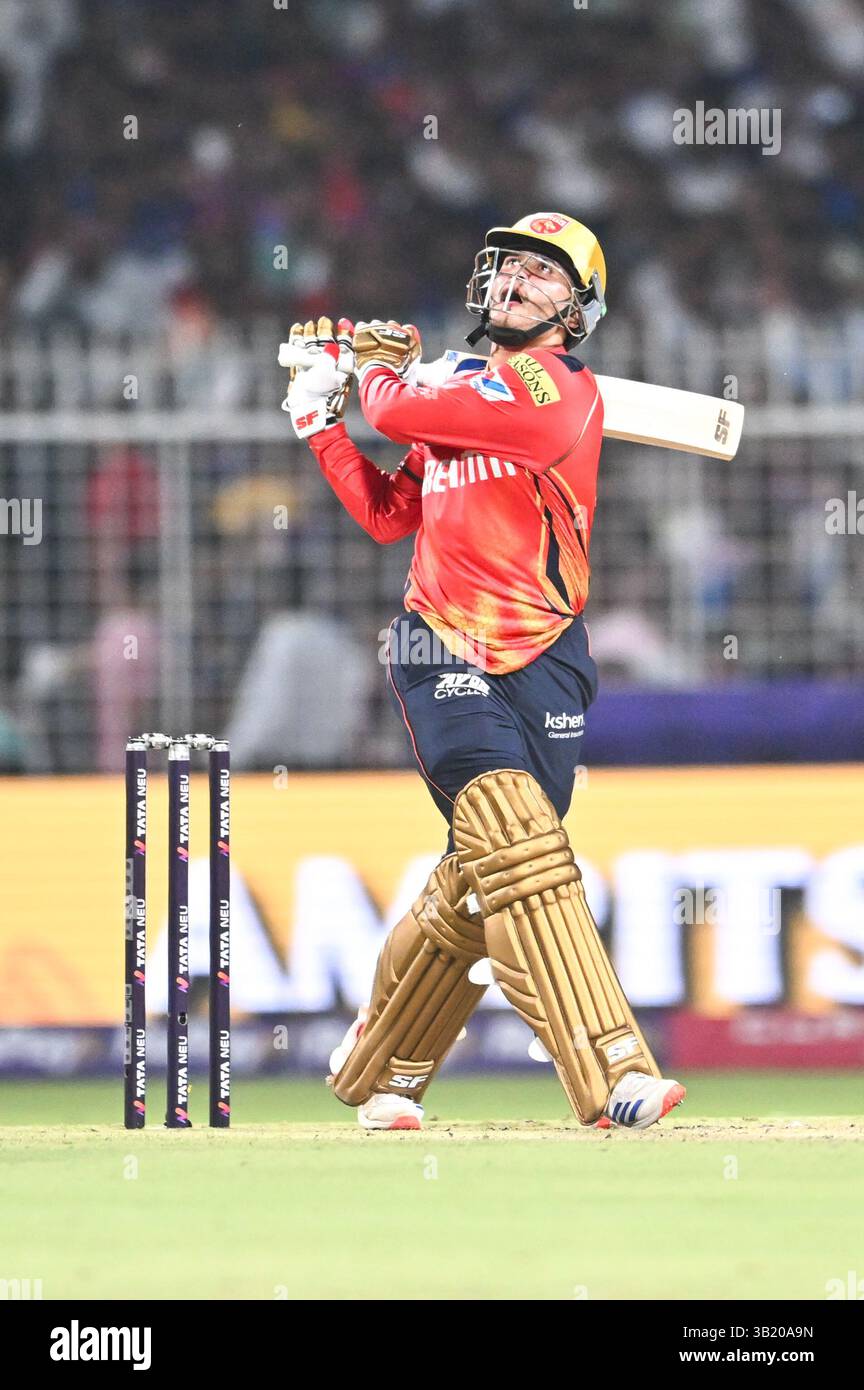Kolkata, India. 26th Apr, 2025. Priyansh Arya of Punjab Kings seen ...