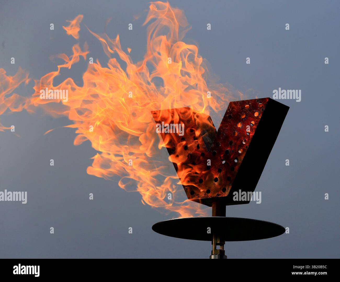 File photo dated 22/04/15 of a lit beacon at Dover Castle in Kent. More ...