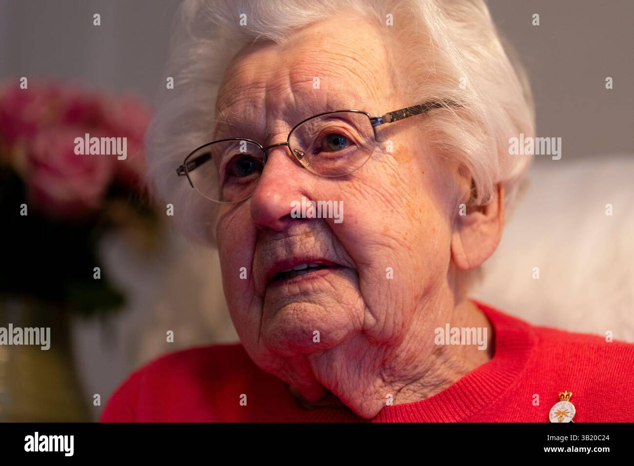 100-year-old VE Day veteran, former Wren Ruth Barnwell, who has ...