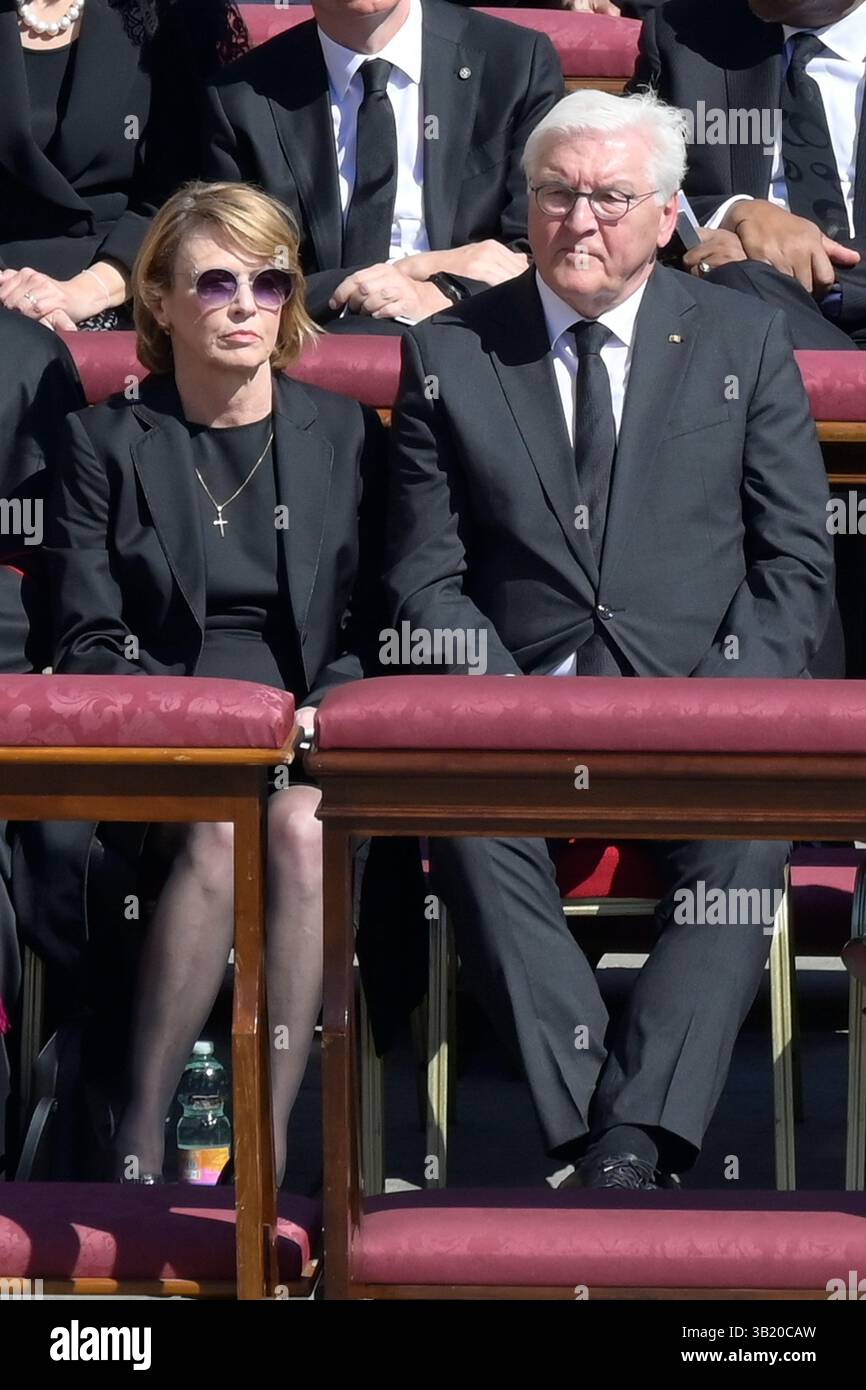 Vatican City, Italy. 26th Apr, 2025. German President Frank Walter ...