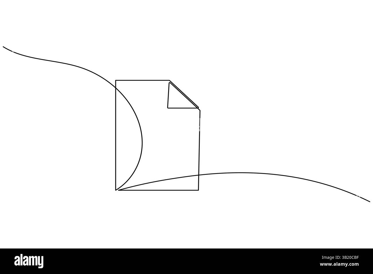 Continuous single line drawing business Black and White Stock Photos ...