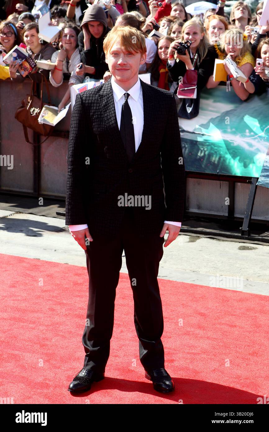 Rupert Grint at the world premiere of Harry Potter And The Deathly ...