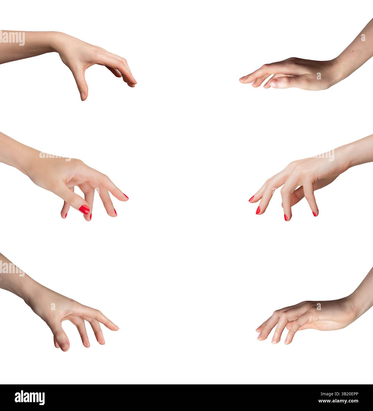 Manipulate concept with female hand gesture. Pose showing authority ...