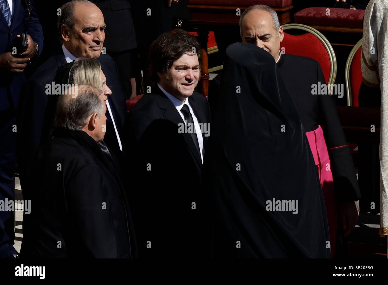 Argentinian President Javier Milei attends the funeral of Pope Francis ...