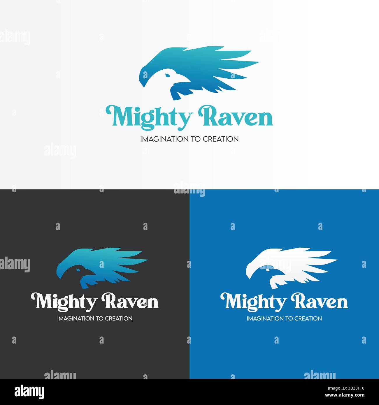 Raven logo design in vector template Stock Vector Image & Art - Alamy
