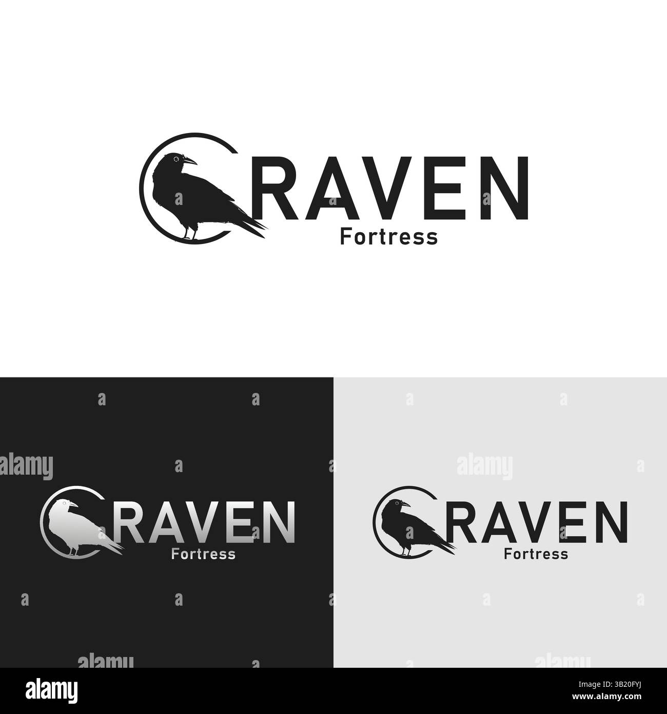 Ravens logo Stock Vector Images - Alamy