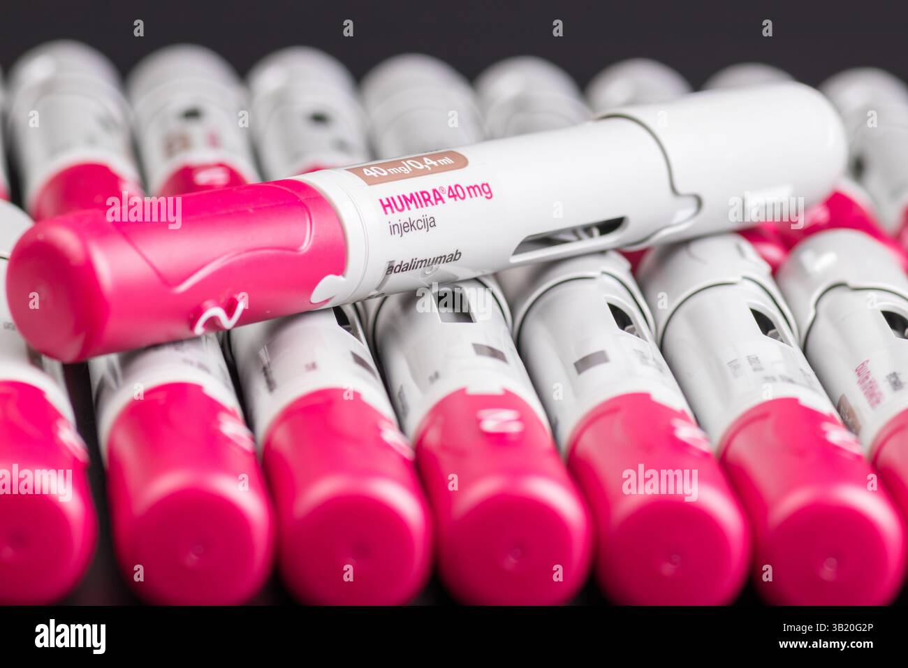 VINKOVCI, CROATIA, 05.26.2020:Multiple injectable pens for ...