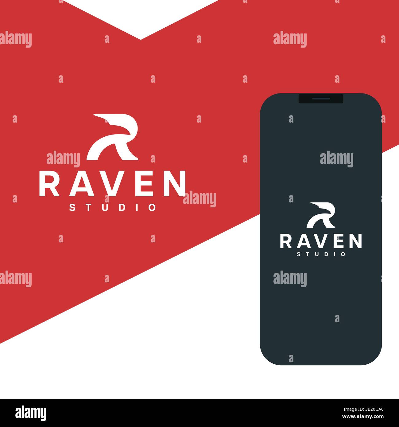 Raven logo design in vector template Stock Vector Image & Art - Alamy