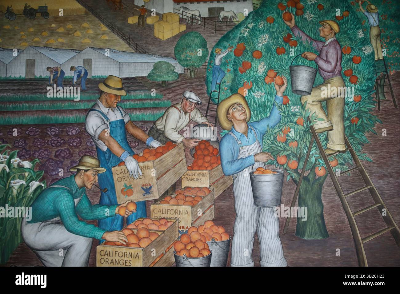 San Francisco, United States. 16th Apr, 2025. "California" a mural by ...