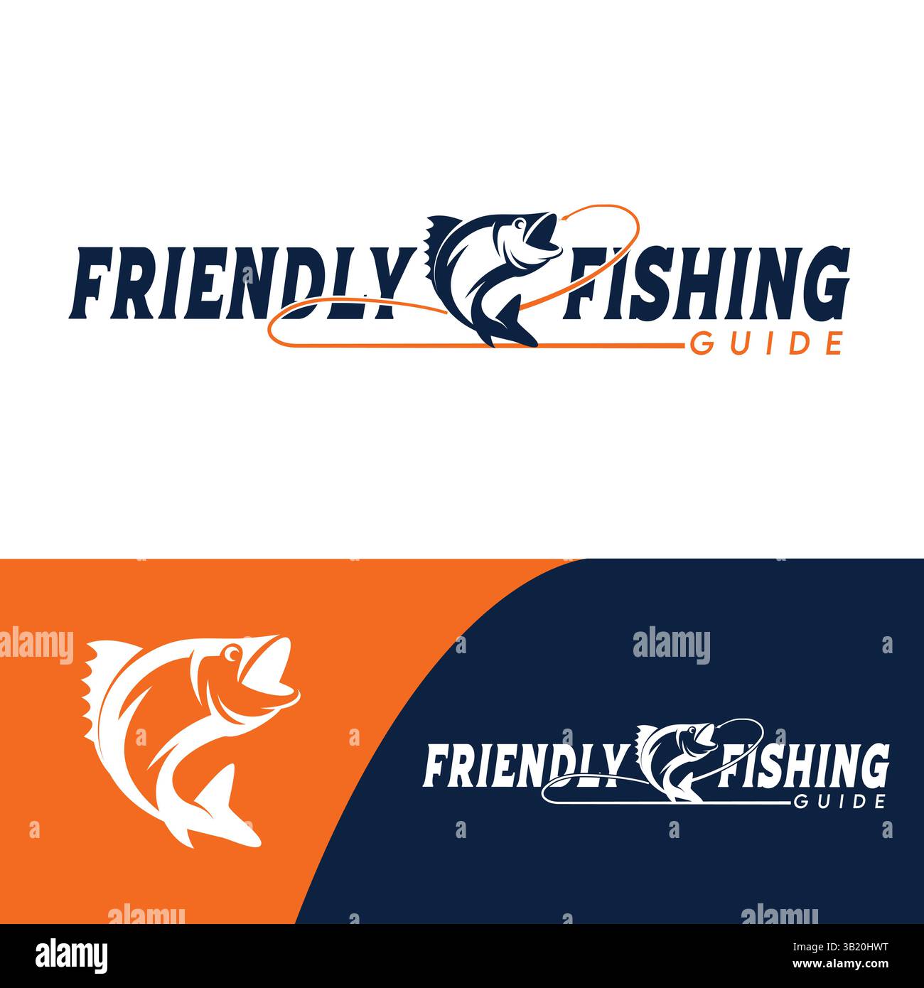 fish logo design in vector template Stock Vector Image & Art - Alamy