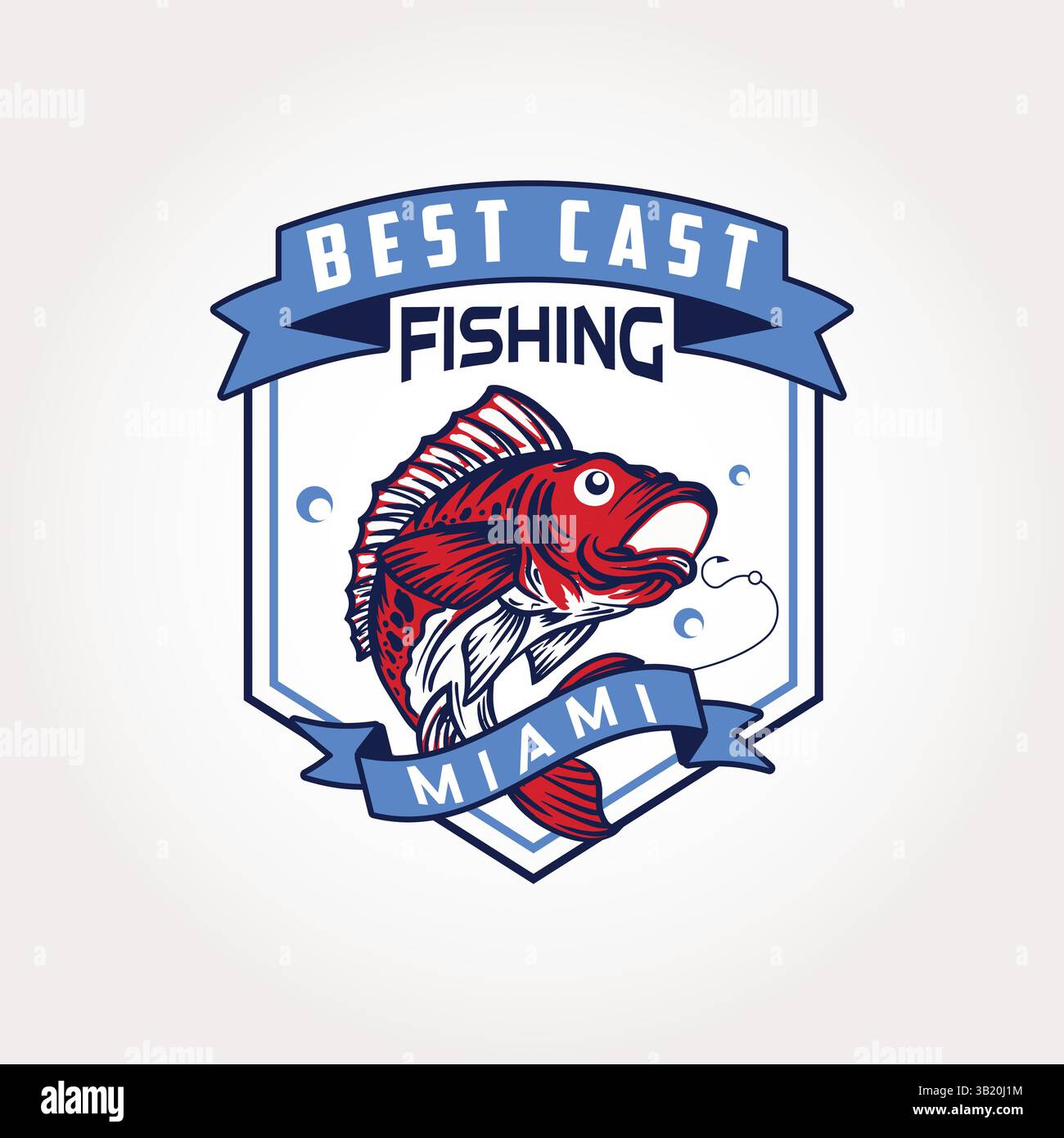 Jumping salmon fish in Stock Vector Images - Alamy