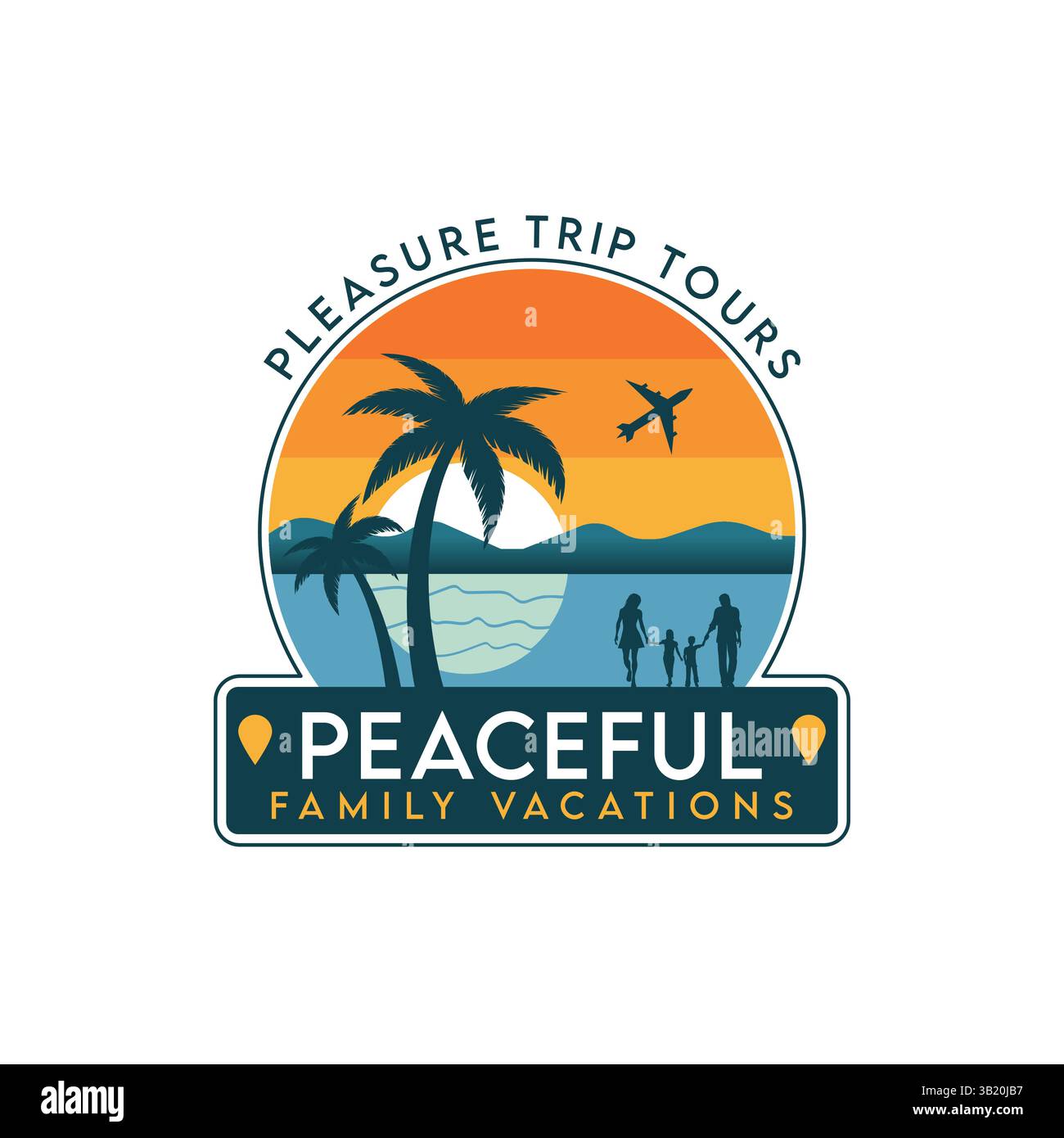 Modern travel logo design in vector template formate Stock Vector Image ...