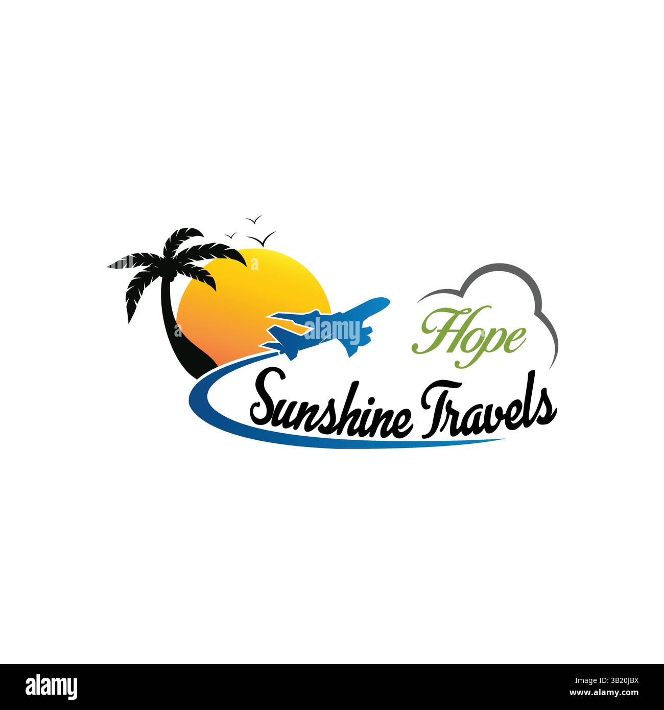 Airplane logo travel design Stock Vector Images - Alamy