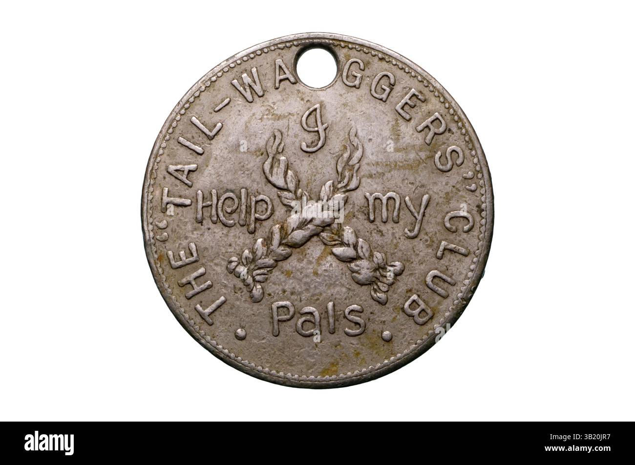 Tail-Waggers Club Dog Tag Stock Photo - Alamy