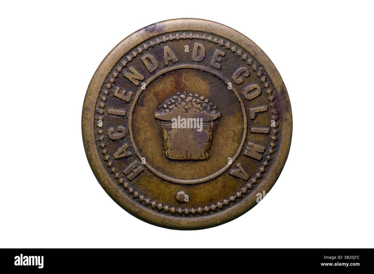 Costa Rican 19th Century Coffee Plantation Token Stock Photo - Alamy